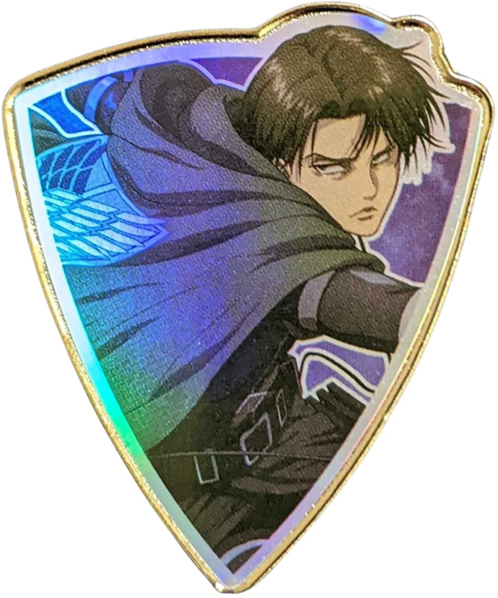 Captain Levi Foil Shield Series Attack on Titan Pin Zen Monkey Studios ...