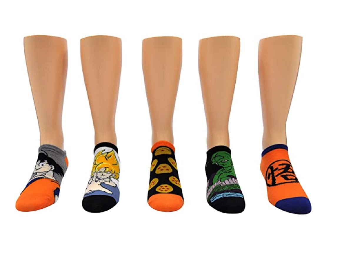 Dragon Ball Z Anime Goku, Piccolo 5 Pack Low Cut Socks Fundom