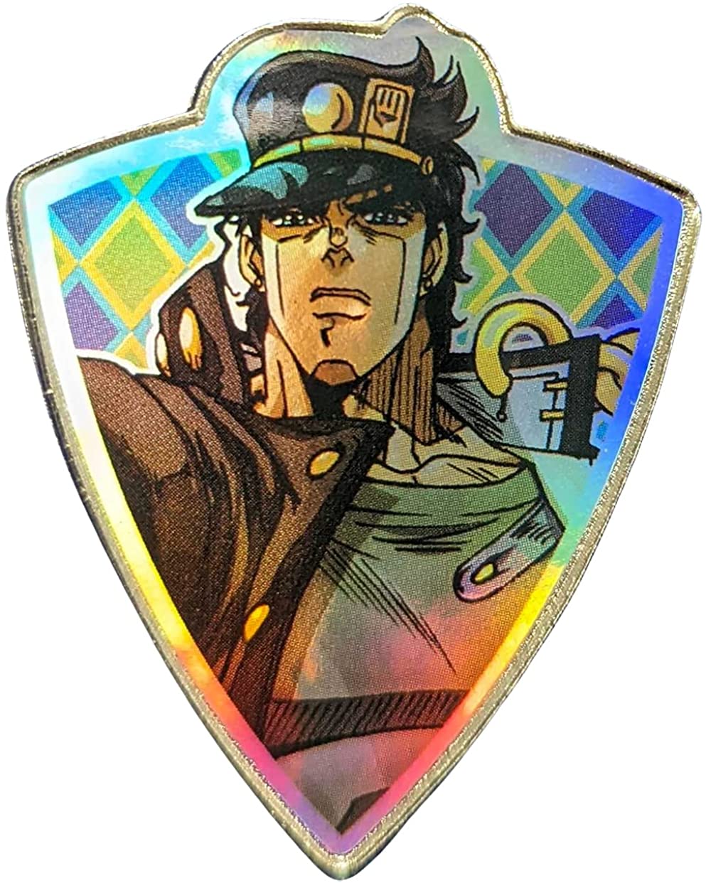 Jotaro Kujo Foil Shield Series JoJo's Bizarre Adventure Pin – Fundom