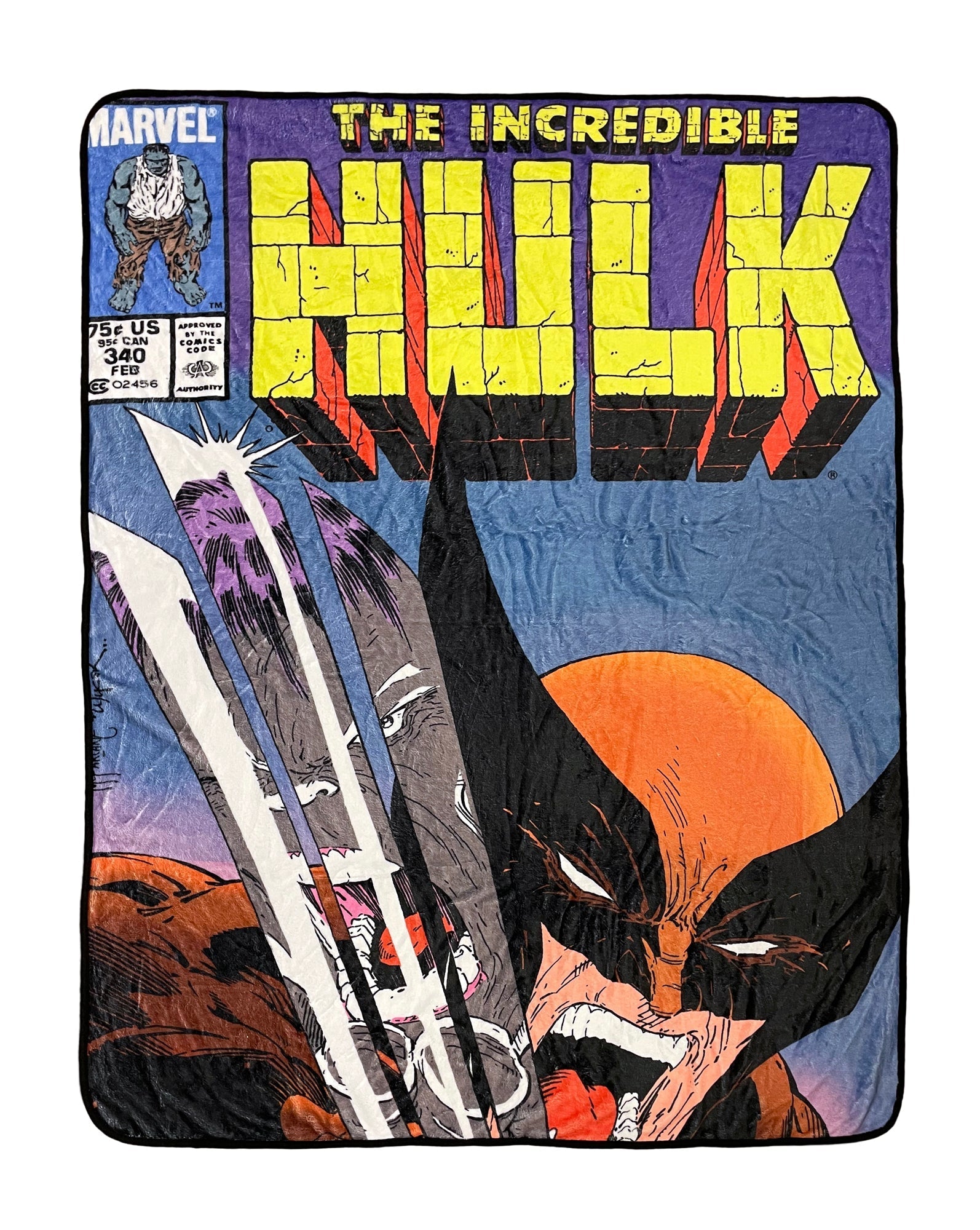 Marvel The Incredible Hulk Vs Wolverine Fleece Throw Blanket – Fundom