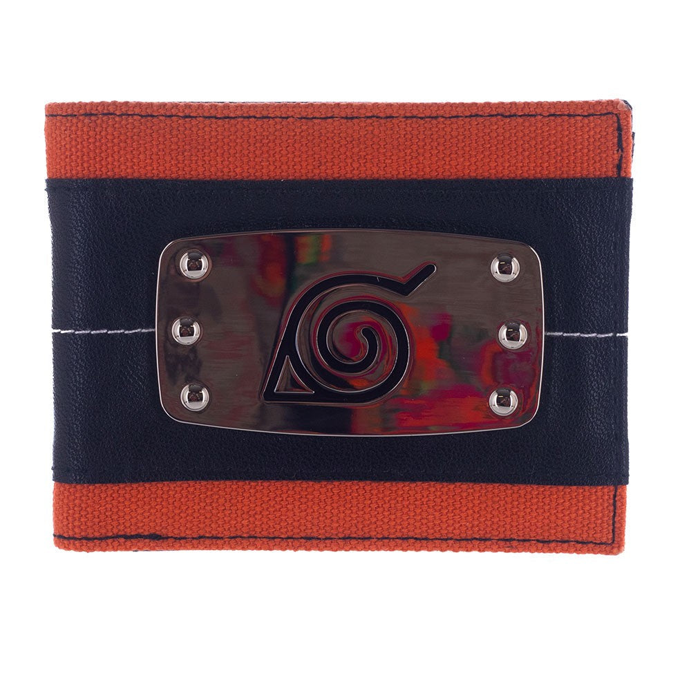 Naruto Shippuden Hidden Leaf Village Metal Badge Bi-fold Wallet – Fundom