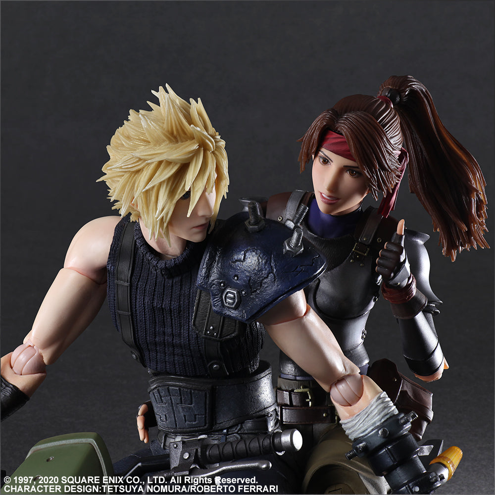 Final Fantasy VII Cloud Strife Jessie Motorcycle Play Arts Kai Set – Fundom