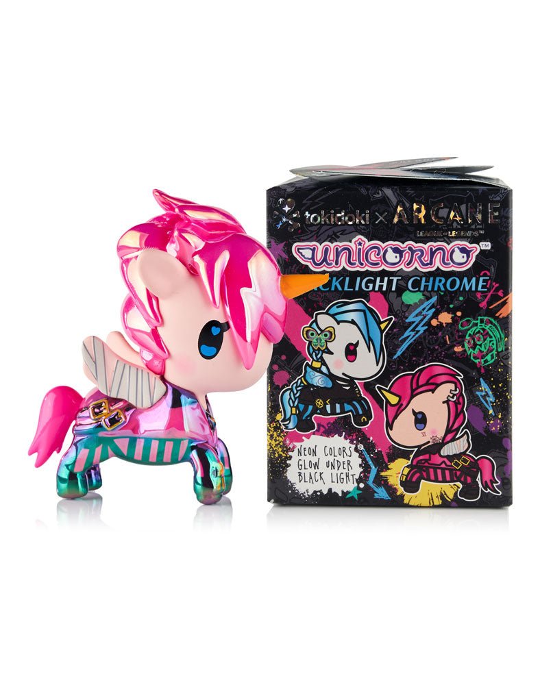 Tokidoki x ARCANE Unicorno Black Light Chrome Blind Box Fundom